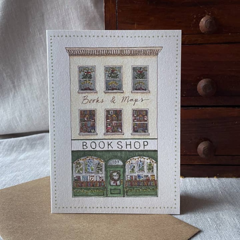 Winter Bookshop Christmas Card - Discover Fashion & Craft Essentials ...