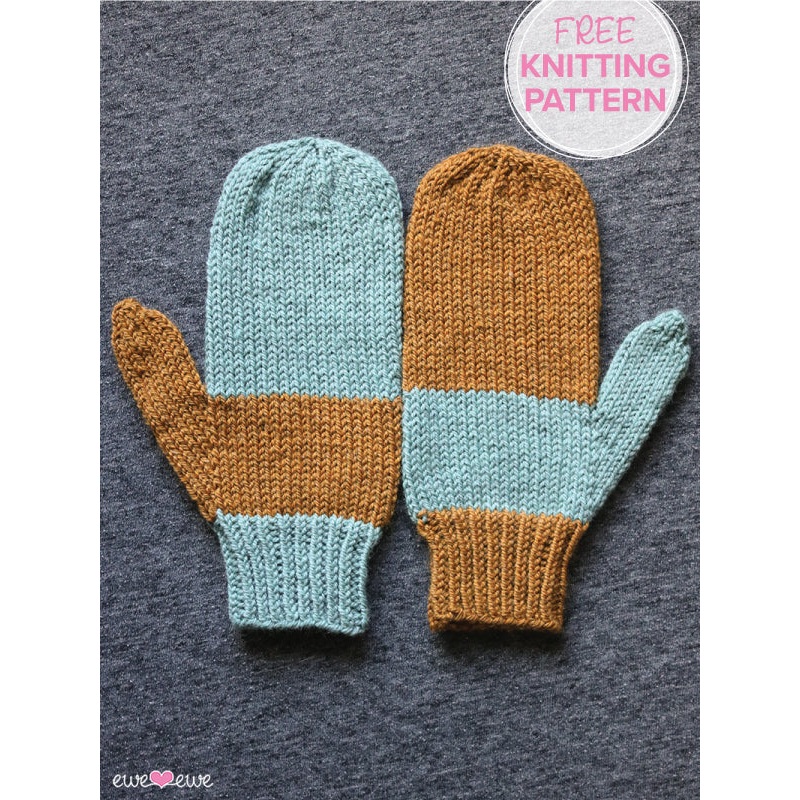 Easy Twisted Rib Mittens FREE Knitting Pattern - Discover Fashion ...